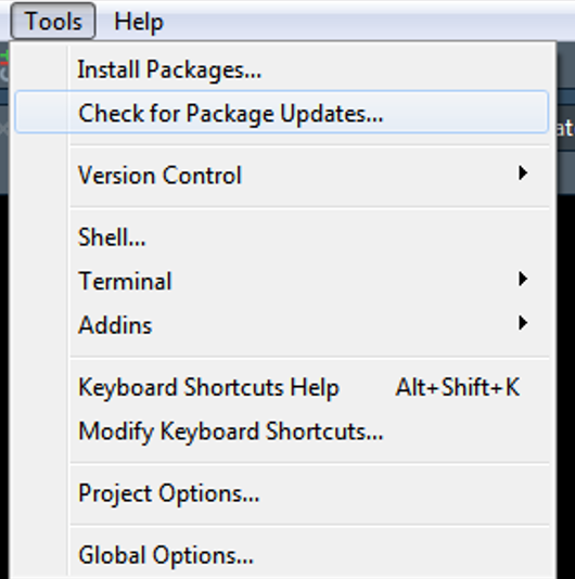 Getting Started with R - 4 Updating Software and Packages